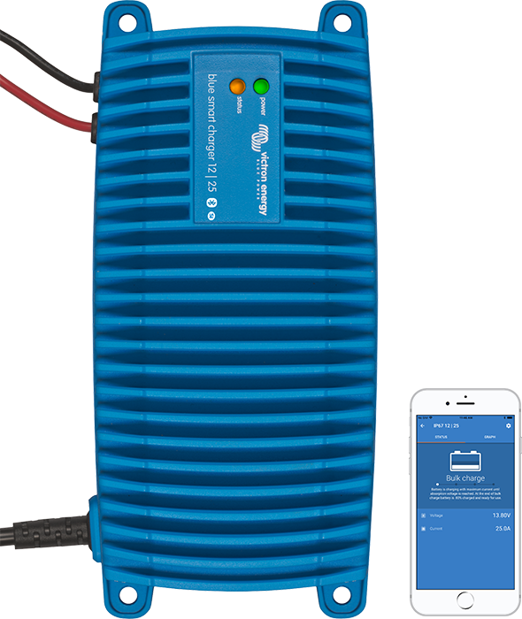 Blue Smart IP67 batterioplader vandtæt - Victron Energy